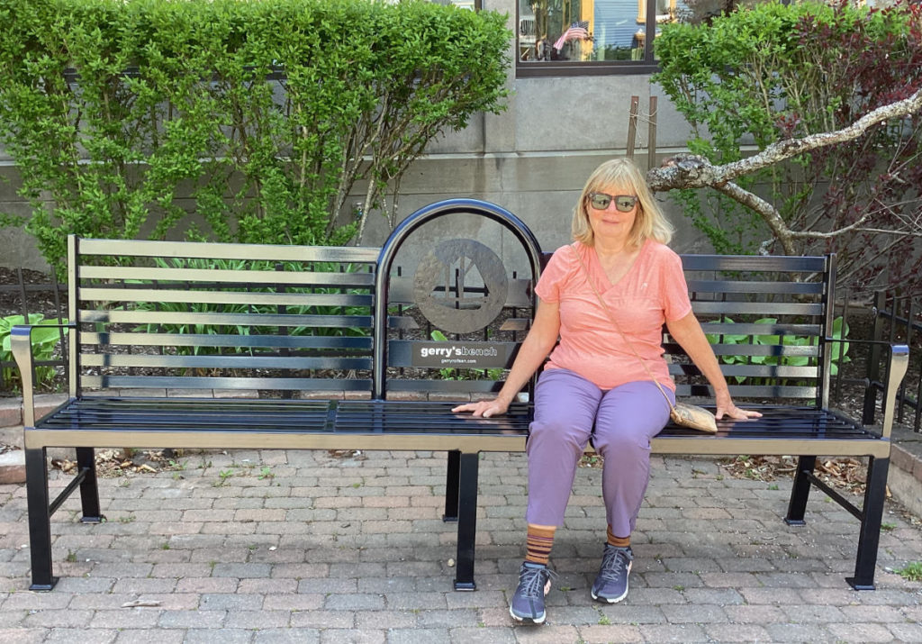 selfies on the bench - Gerry Rolfsen