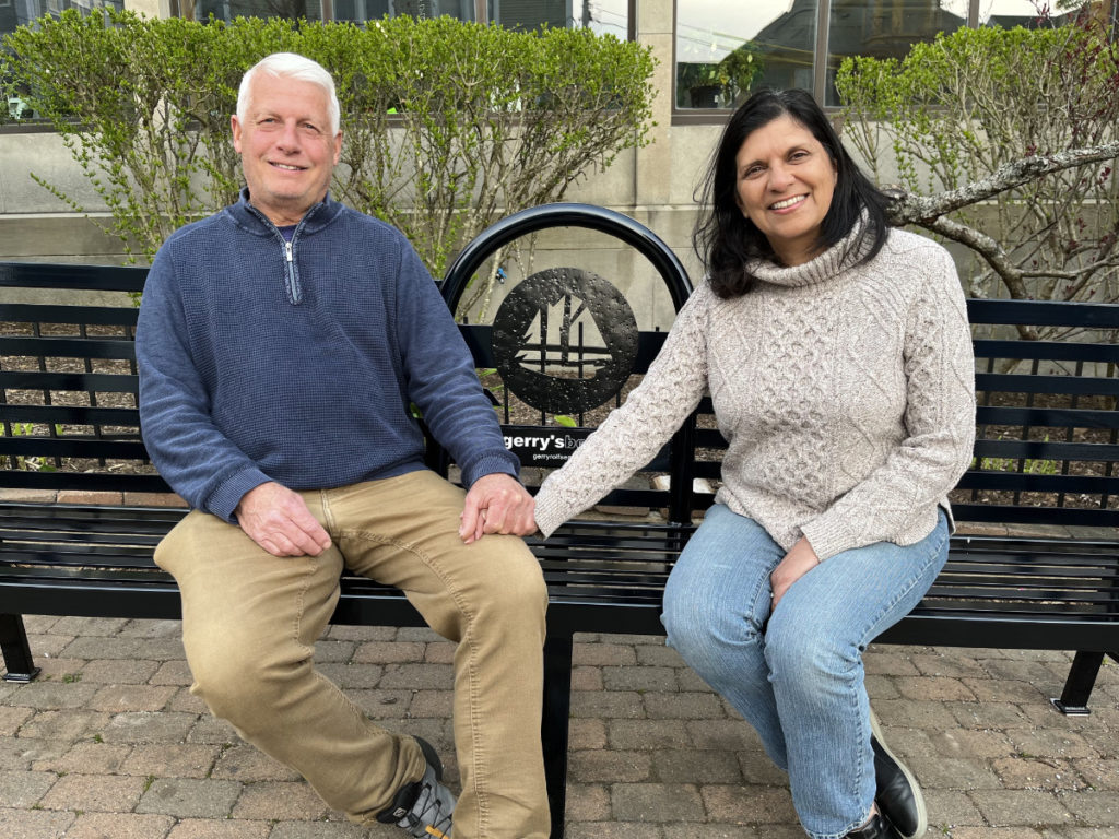 selfies on the bench - Gerry Rolfsen