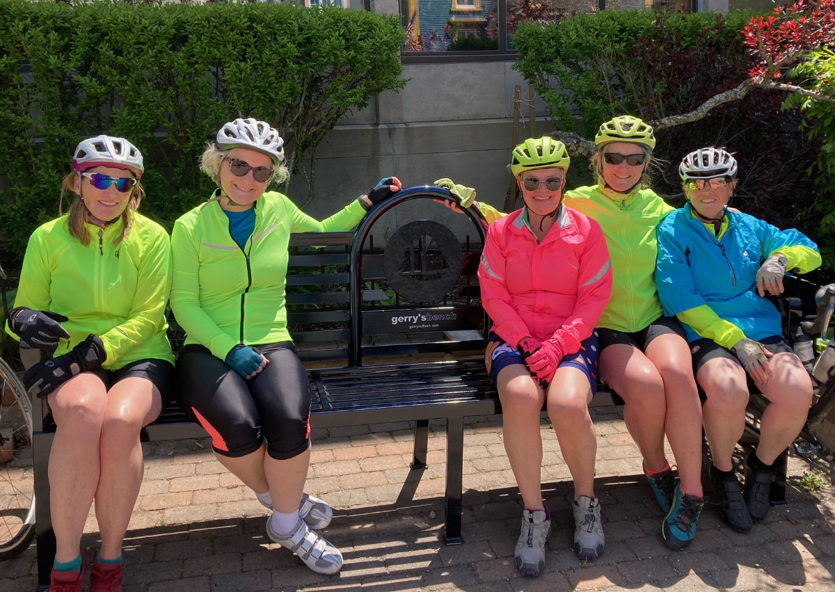 selfies on the bench - Gerry Rolfsen