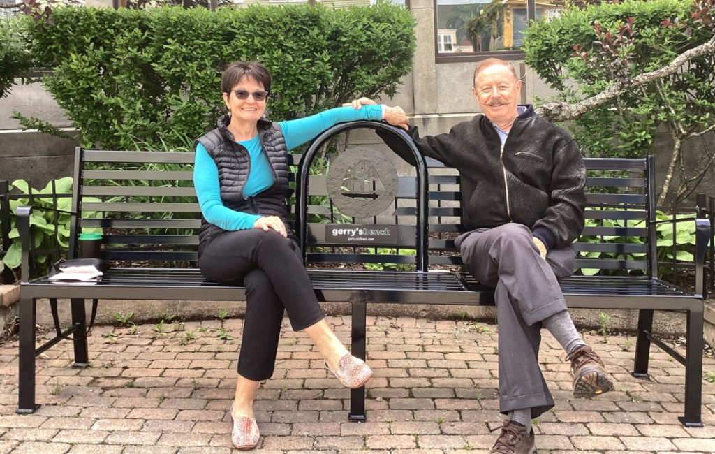 selfies on the bench - Gerry Rolfsen